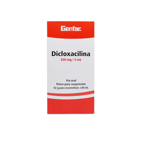 Drogas S&S - DICLOXACILINA 500 MG GENFAR CAJA X 50 CAPS