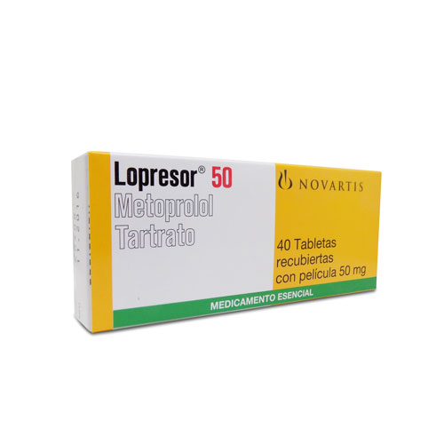 Drogas S&S - LOPRESOR 50 MG CAJA X 40 COMP
