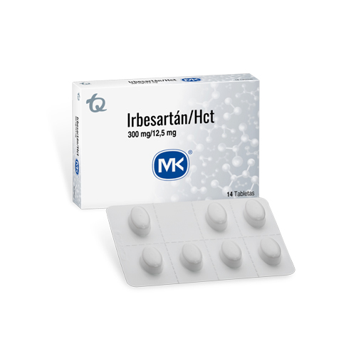 Drogas S&S - IRBESARTAN HCT 300 MG/25 MG MK CAJA X 14 TABS