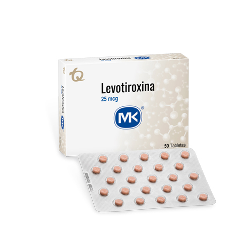 Drogas S&S - LEVOTIROXINA 25 MCG MK CAJA X 50 TABS