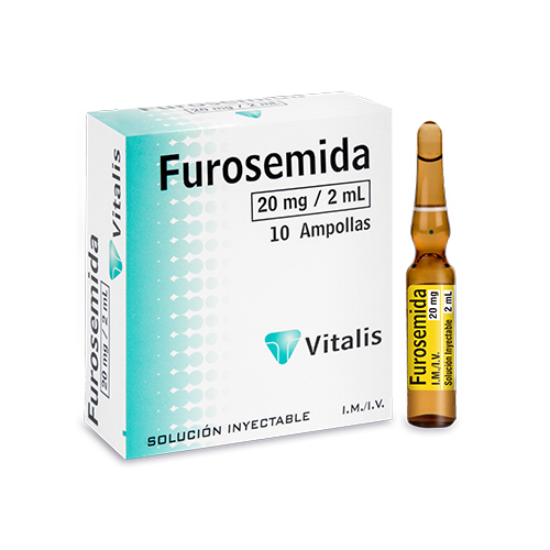 Drogas S&S - FUROSEMIDA 20 MG/2 ML VITALIS CAJA X 10 AMP
