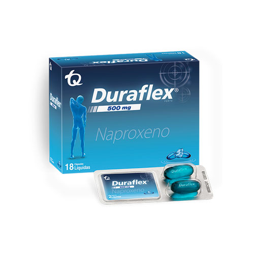 Drogas S&S - DURAFLEX FORTE 500 MG CAJA X 18 CAPS